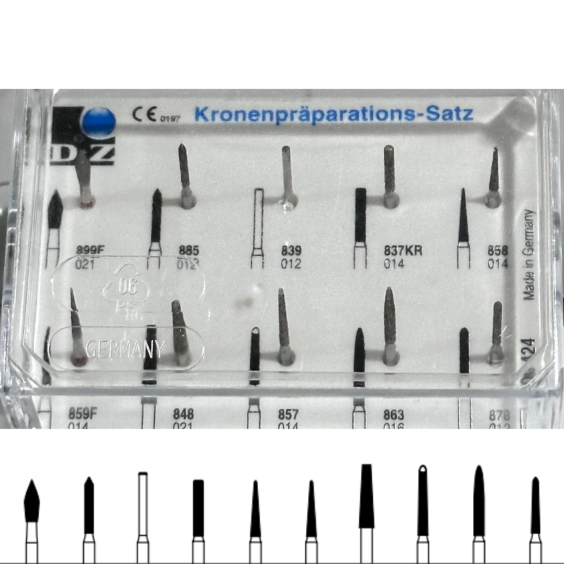 Crown Preparation Kit - Crown Prep Bur Kit in Pakistan